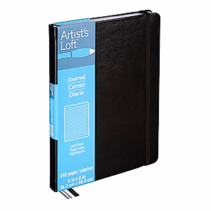 Black Lined Journal by Artist's Loft