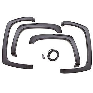 Lund SX106T Elite Series Black Sport Style Textured Front and Rear Fender Flare - 4 Piece