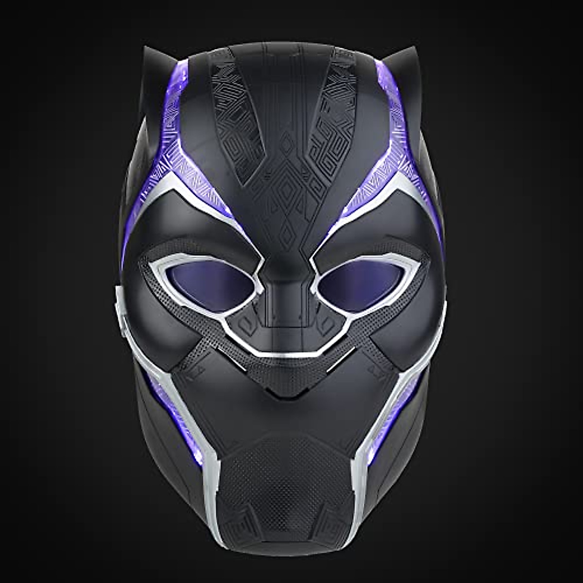 Marvel Legends Premium Electronic Role Play Helmet with Light FX and Flip-Up/Down Lenses, Black Panther Roleplay Item