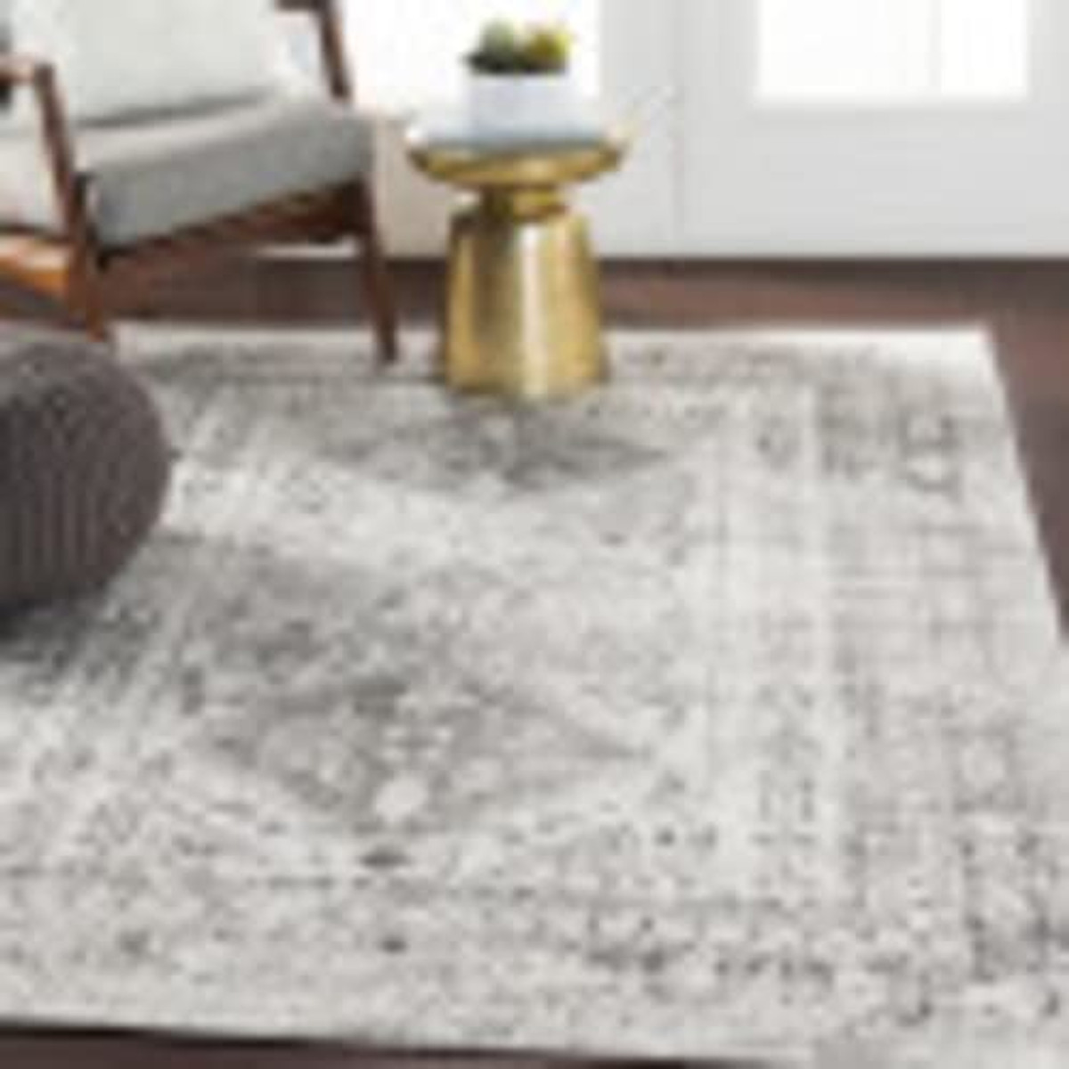 Livabliss Desta Vintage Oriental Area Rug,7'10" x 10'2",Charcoal