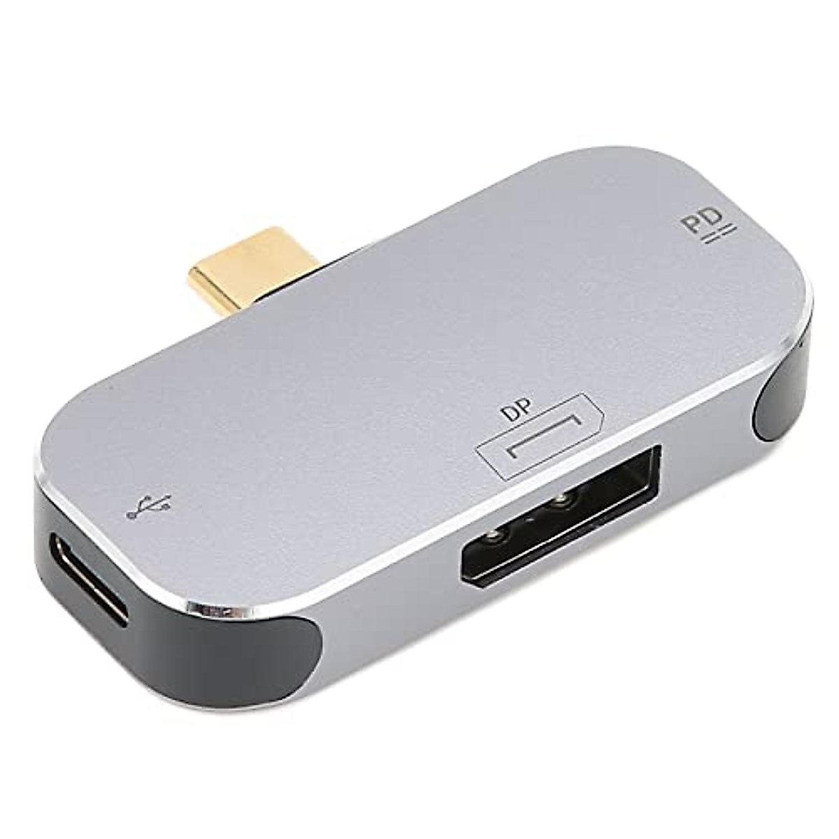 BTIHCEUOT 3 in 1 USB C to DP Adapter, Power Supply High Speed Plug and Play USB C Docking Station for Home for Office for Travel