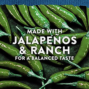 Hellmann's Dressing and Dip 6 count For Burgers, Sandwiches, and more Jalapeno Ranch Drizzle Sauce Squeeze Bottle 9 OZ