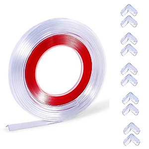 M MAIUS Edge Corner Protector, 20ft Corner Guards Baby Proofing&10 Pack Toddler Corner Protector, Furniture Clear Toddler Edge Protectors Table Corners Protection Child Safety Kit Bumper Strip