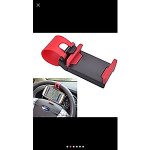 Car Steering Wheel Cell Phone Holder Clip, HQF® Multi-Functional Holder Mount Socket Hands Free on Car Steering Wheel for iPhone 6 Plus 6 Galaxy S5 S4 Nokia Smart Cellphones(Max Screen Size 5.5 inch)