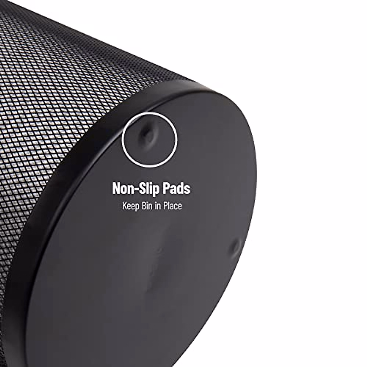 Mind Reader Umbrella Rack Stand For Canes Walking Sticks Umbrellas, Metal Mesh, Black