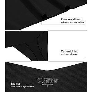 DEANGELMON Womens Thongs High Waisted Seamless Underwear for Women Breathable No Show Panties 4 Pack X-Large(4P4)