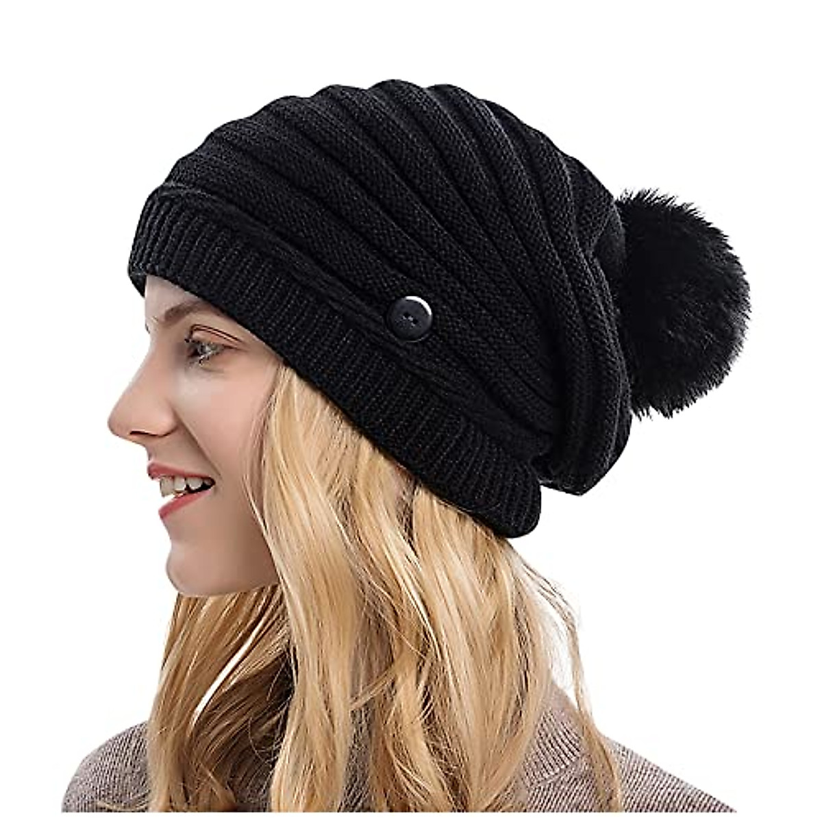 Women's Women's Hats White Gifts for Adults Useful Gifts for Dad From Kids Teen Girl Stocking Stuffers Stocking Stuffers Ideas Winter Fur Trapper Hat