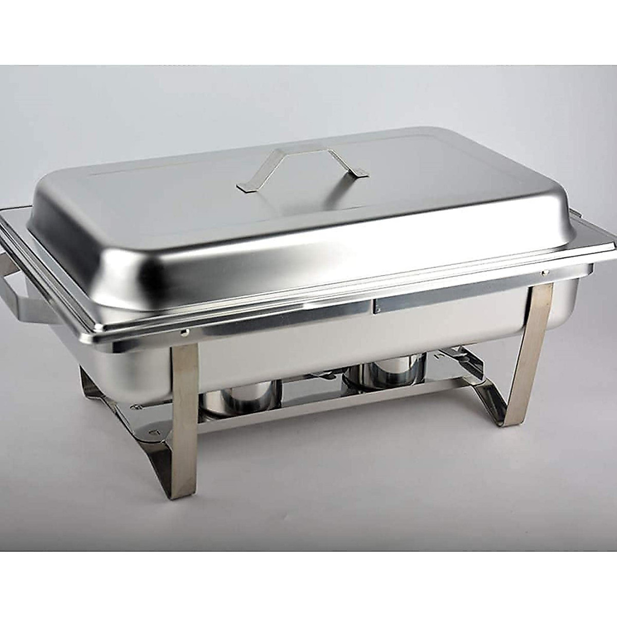 UZOURI Food Warmer, Chafing Dish 9L Stainless Steel Chafing Dish Set Buffet Catering Warmer Set, Rectangle Chafing Dish for Party