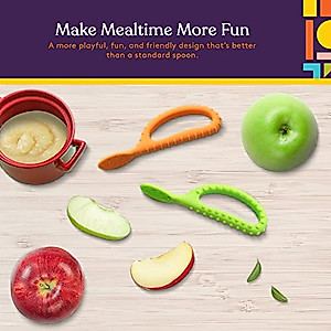 Special Supplies Duo Spoon Loops Oral Motor Therapy Tools, 2 Pack, Textured Stimulation and Sensory Input Treatment for Babies, Toddlers or Kids, BPA Free Silicone with Flexible, Easy Handle