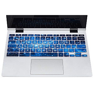 Keyboard Cover for Lenovo Chromebook Flex 3 11"/Lenovo Chromebook C330 C340 11.6" / Lenovo IdeaPad Flex 3 11.6"/ Lenovo Chromebook 100e 300e 500e N20 N21 N22 N23 11.6", Blue Star