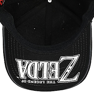 Bioworld Legend of Zelda Triforce Holographic Embroidered Elite Flex Hat Black