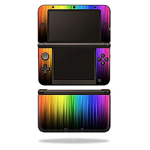 MightySkins Skin Compatible with Nintendo 3DS XL - Rainbow Streaks | Protective, Durable, and Unique Vinyl Decal wrap Cover | Easy to Apply, Remove, and Change Styles | Made in The USA