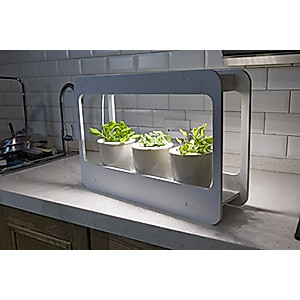 Indoor Herb Vegetable Plant Garden Kit, LED Grow Light Timer & Remote, Planter Grower Kitchen- Stocking Stuffer Unique Gift Holiday Christmas