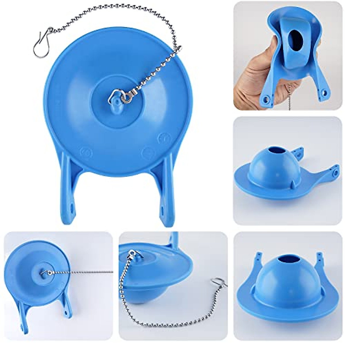 3 Inch Toilet Flappers Replacement Compatible with Gerber 99-788, Water Saving, High Performance Toliet Flapper, Easy to Install - Blue