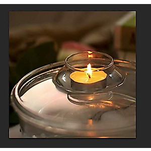 Creative Romantic Floating Tealight Candle Holder Set of 12 Clear Hard Borosilicate Glass Wedding Dinner Centerpiece Decoration