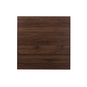 Baxton Studio Lovy Modern and Contemporary Walnut-Finished 5-Piece Dining Set/Contemporary/Brown/Medium Wood/Rubber Wood