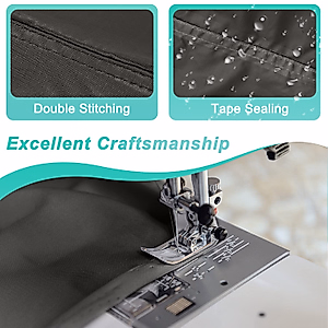 ABCCANOPY Stackable Seat Cover Furniture Cover Outdoor Waterproof Chair Cover Windproof and Dustproof Tear and Uv Resistance Universal Chair Cove 38x35x20x31 Grey