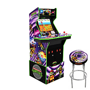 Arcade1Up Teenage Mutant Ninja Turtles Arcade Machine w/ Riser