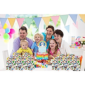 Train Party Favors Candy Bags with Stickers - Train Goodie Gift Treat Bags - Train Themed Birthday Party Supplies