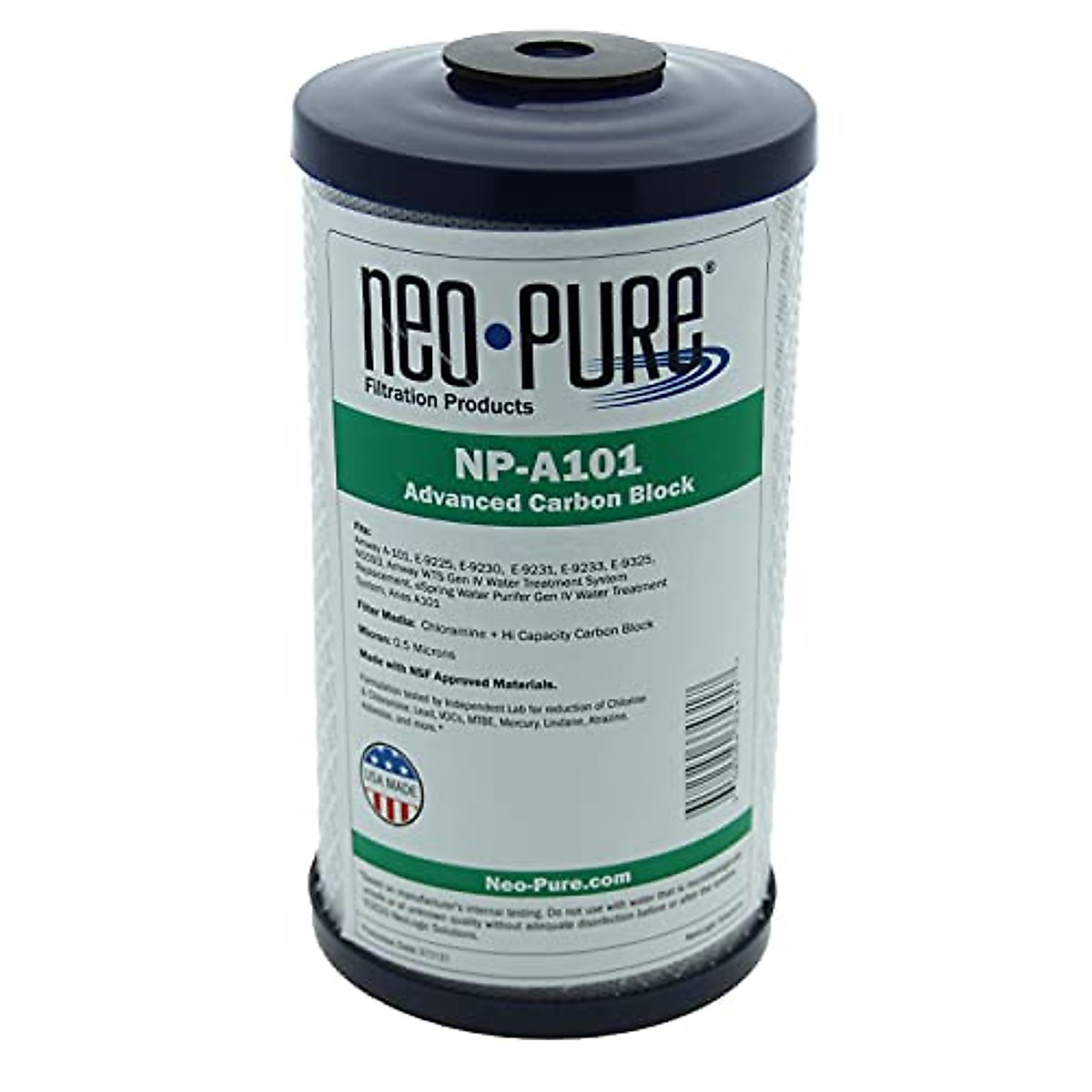 Neo-Pure Amway/Quixtar - DWC-A101 - Compatible Replacement Water Filter for Amway A101, E84, E-85, E-9225 - Single