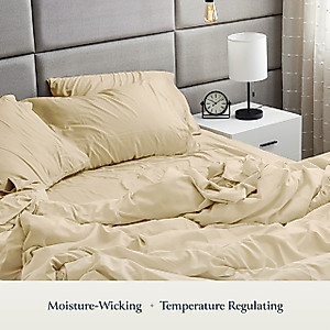 BELADOR Silky Soft 6 Piece Bed Sheet Set - Full Size Deep Pocket Sheets with Elastic, Secure-Fit, Breathable, Wrinkle Free Oeko-Tex Hotel Sheets, Includes Pillowcase