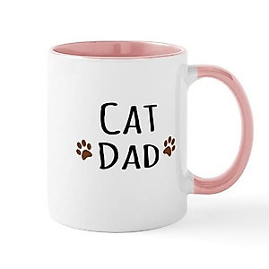 CafePress Cat Dad Mugs Ceramic Coffee Mug, Tea Cup 11 oz