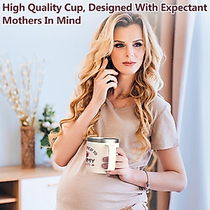 GINGPROUS 2025 New Mom Gifts, Promoted To Mommy Est 2025 Insulated Stainless Steel Coffee Mug, Mothers Day Gifts for New Mom To Be First Time Mama New Mother Mommy Pregnancy Baby Shower, 14oz