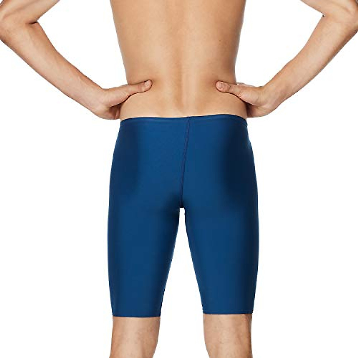 Speedo mens Swimsuit Endurance+ Solid Usa Adult athletic swim jammers, Navy, 34 US