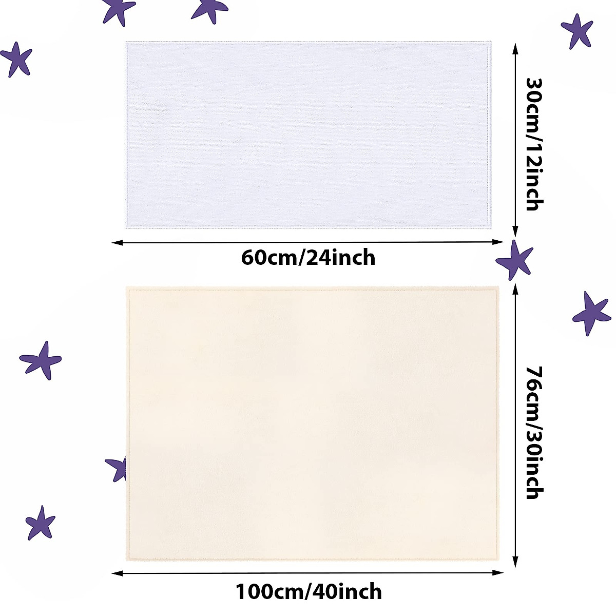 3 Pieces Sublimation Blank Baby Receiving Blanket and Soft Sublimation Blank Towels for Baby Newborn