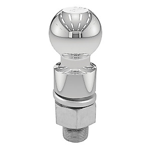 CURT 40035 Chrome Trailer Hitch Ball, 10,000 lbs, 2-Inch Rise, 2-5/16-Inch Diameter, 1-1/4 x 2-5/8-Inch Shank