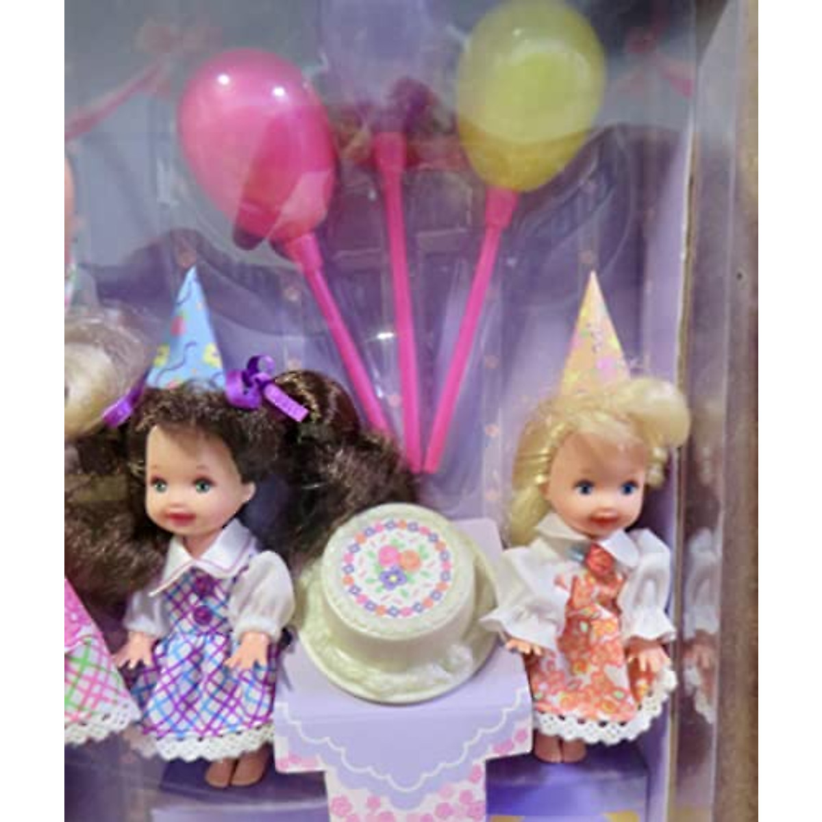 Barbie Birthday Fun KELLY Giftset Special Edition w Barbie, Kelly & Chelsea Dolls & Accessories (1996)