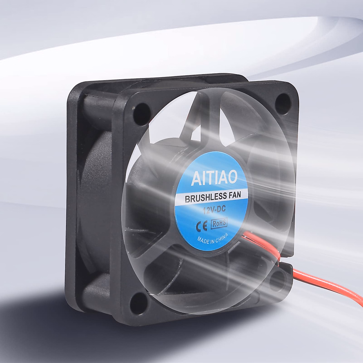 AITIAO 4Pcs 5020 Brushless Cooling Fan Computer Case Fan DC 12V 50mm 50mm 20mm Quiet Muffin Fan Oil Bearing High Speed Cooling Fan for 3D Printer CPU Coolers DIY Cooling Ventilation Projects