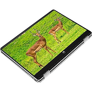 HP Premium Convertible 2-in-1 Chromebook, 14" HD IPS Touchscreen, Intel Celeron N Processor up to 2.78GHz, 4GB Ram, 64GB SSD, Super-Fast WiFi, Chrome OS, Arctic Silver Color (Renewed)
