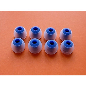 8pcs (CL-BL)- Medium (M) Replacement Set Earbuds Eartips Compatible with Plantronics Backbeat Go 2 Earphones Headphones