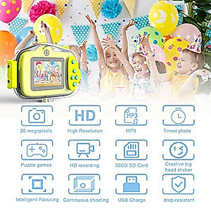 Digital Camera for Kids, Full HD 1080p Rechargeable Electronic Mini Camera for Students, Teens, Compact Point and Shoot Camera Portable Small Camera, Vlogging Camera for YouTube