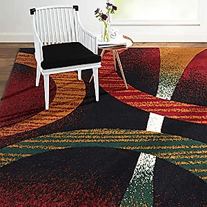 Home Dynamix Premium Indus Modern Area Rug, Black Multi, 5'2"x7'4" Rectangle
