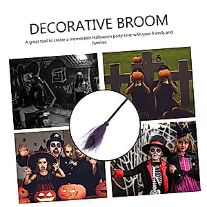 Hohopeti Halloween Broom Toy Moving Broom Halloween Witches Broom Halloween Witch Decor Fall Decoration Witches Broom Halloween Decor Halloween Witch Broomstick Beixender Cauldron Mesh