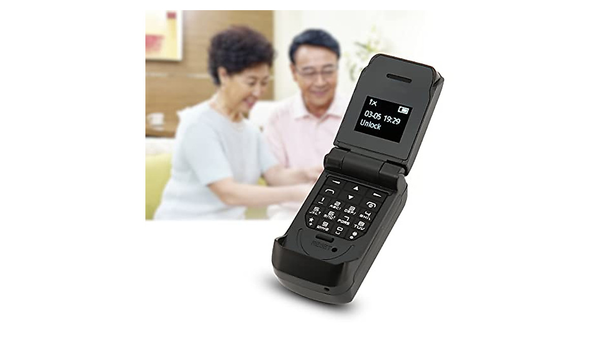 Compact Flip Phone for Seniors - Bluetooth Enabled