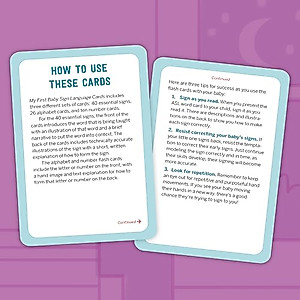 My First Baby Sign Language Flash Cards: Essential ASL Signs to Learn and Practice