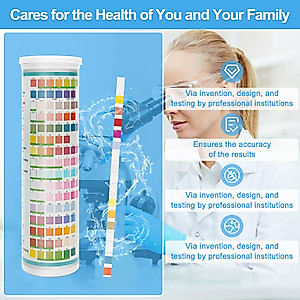 125+13Pcs 17in1 Drinking Water Test Kit, Luxiv 125P Water Quality Test Strips 6P E. coli Test Strips with Recording Paper, Timer Home Tap Well Water Test Kit for Lead Iron Copper Chlorine Fluoride PH