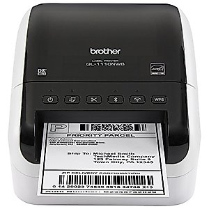Brother QL-1110NWB Wide Format, Postage and Barcode Professional Thermal Label Printer with Wireless Connectivity