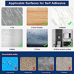 NearMoon Self Adhesive Bathroom Towel Bar- Stainless Steel Bath Wall Shelf Rack Hanging Towel Stick On Sticky Hanger Contemporary Style, NO Drilling, 16-Inch Towel Rack (2 Pack, Brushed Nickel)