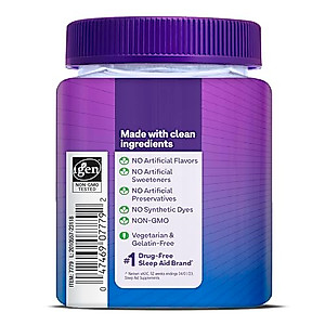 Natrol Sleep+ Calm Melatonin Gummies for Adults, Sleep Gummies, Strawberry Flavor, 60 Gummies, 30 Day Supply