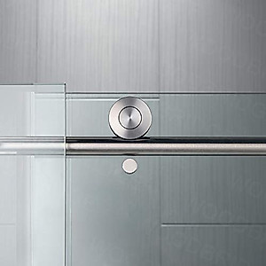 WOODBRIDGE MBSDC6076 Shower Door, 60"x76", Brushed Nickel