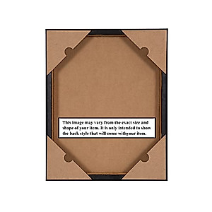 Amanti Art Framed Canvas Wall Art Print Blue See by Emma Peal (16 in. W x 16 in. H), Sylvie Black Frame - Small