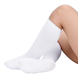 Durio White Baby Knee High Socks Toddler Knee High Socks for Baby Girls Boys Baby Long Socks Baby Infant Toddler White Soccer Socks White 3-12 months