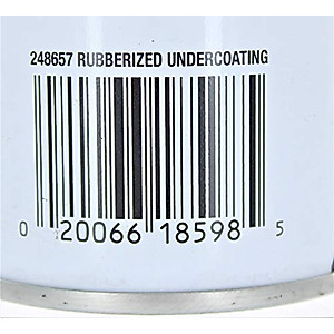 Rust-Oleum 15 Oz Black Rubberized Undercoating Spray Paint, Black, 6 Pack