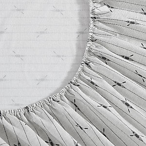 Eddie Bauer - Twin Sheets, Cotton Percale Bedding Set, Crisp & Cool Home Decor, Dorm Room Essentials (Downstream, Twin)