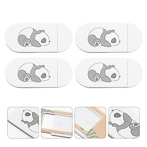 SOLUSTRE Pc Camera Computer Camera Cover 4pcs Webcam Cover Camera Privacy Cover Camera Cover Slide Tablet Camera Cover Slide Slide Panta Pattern Computers Laptops Phone Camera Cover