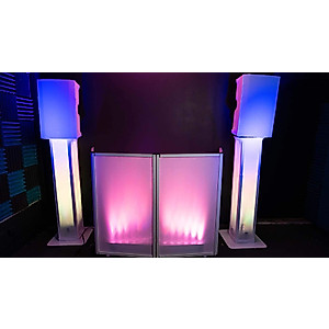 Rockville White 12" PA DJ Speaker Cover Scrim for Wedding Church Club (RSC128W)